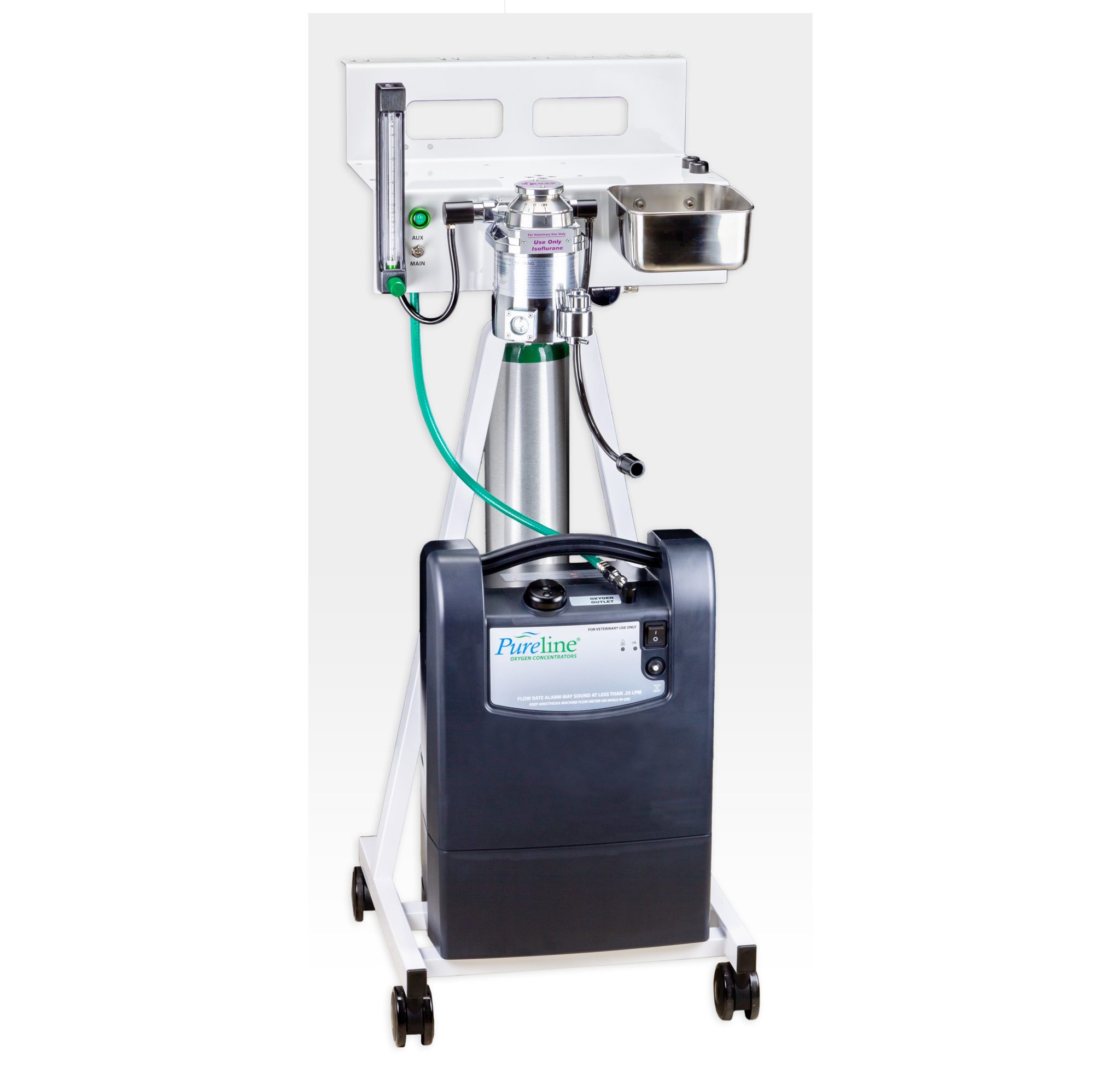 Pureline® M6100 Mobile Non-Rebreathing”Free Oxygen” Anesthesia Machine ...